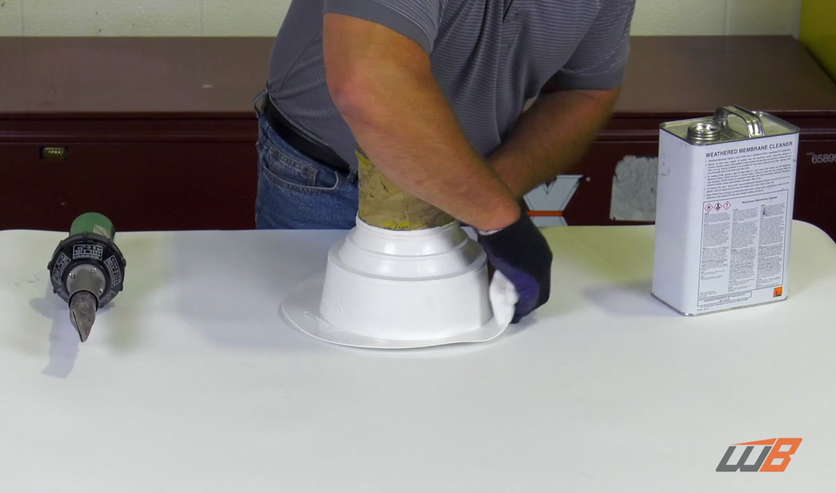 How To Apply TPO Pre-Molded Pipe Seal - WeatherBond Roofing